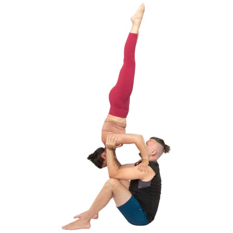 Acroyoga Pose: Reverse Front Bird - - L-Basing