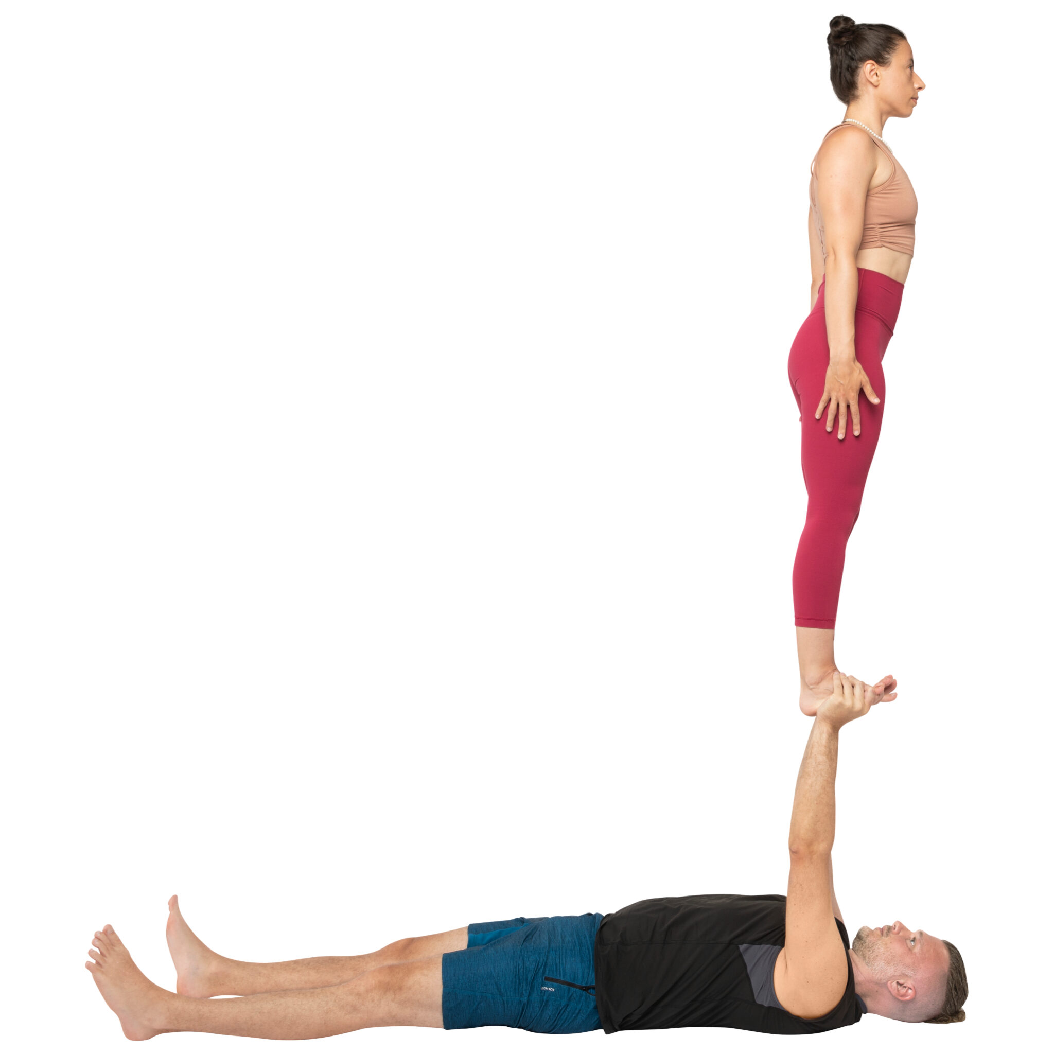 Acroyoga Pose: Reverse Foot to Hand - - L-Basing