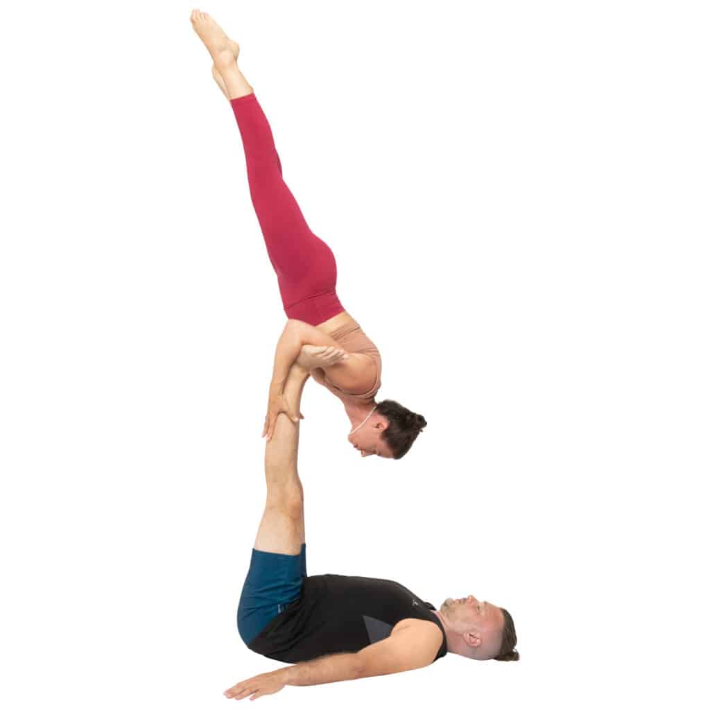 Acroyoga Pose: Bicep Stand - - L-Basing
