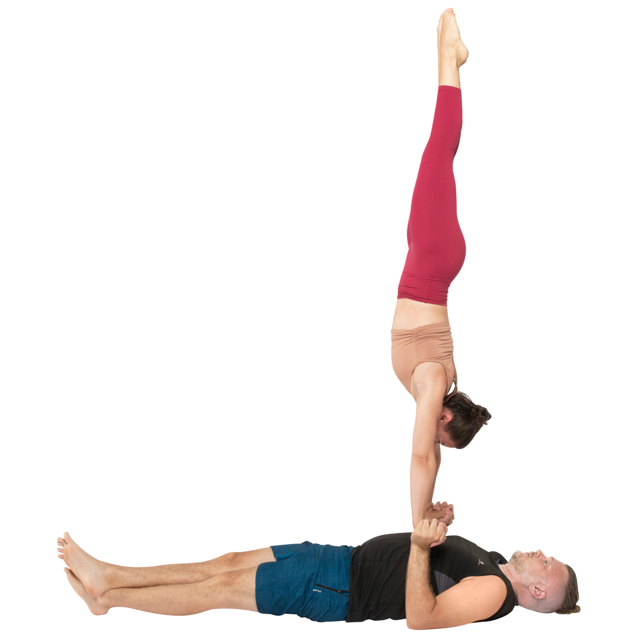Acroyoga Pose: Reverse Foot to Foot - L-Basing