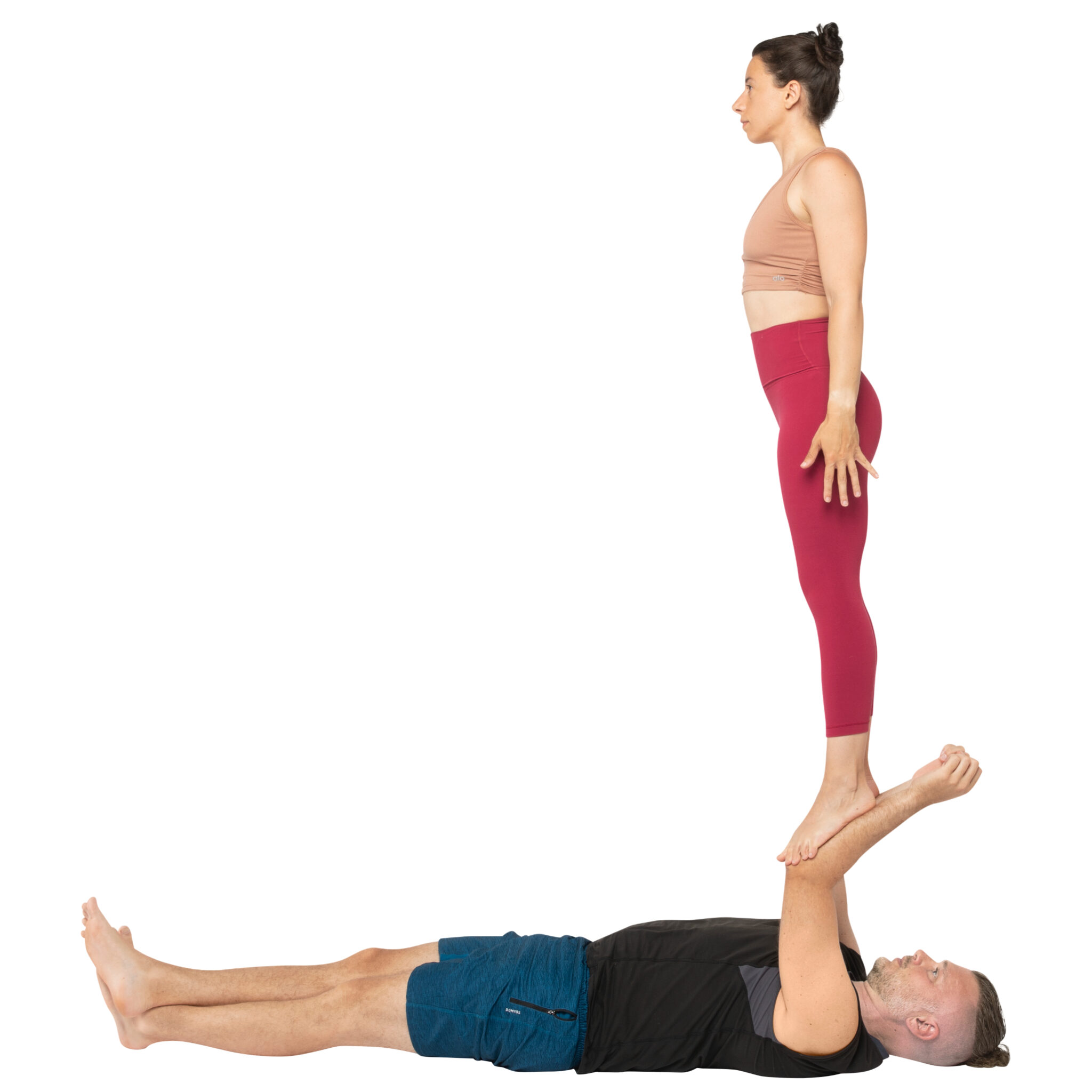 Acroyoga Pose: Reverse Foot to Hand - - L-Basing
