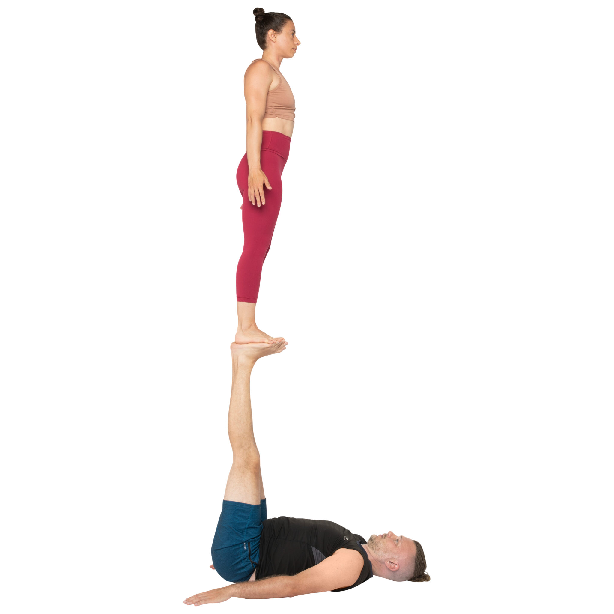 Acroyoga Pose: Foot to Foot - L-Basing