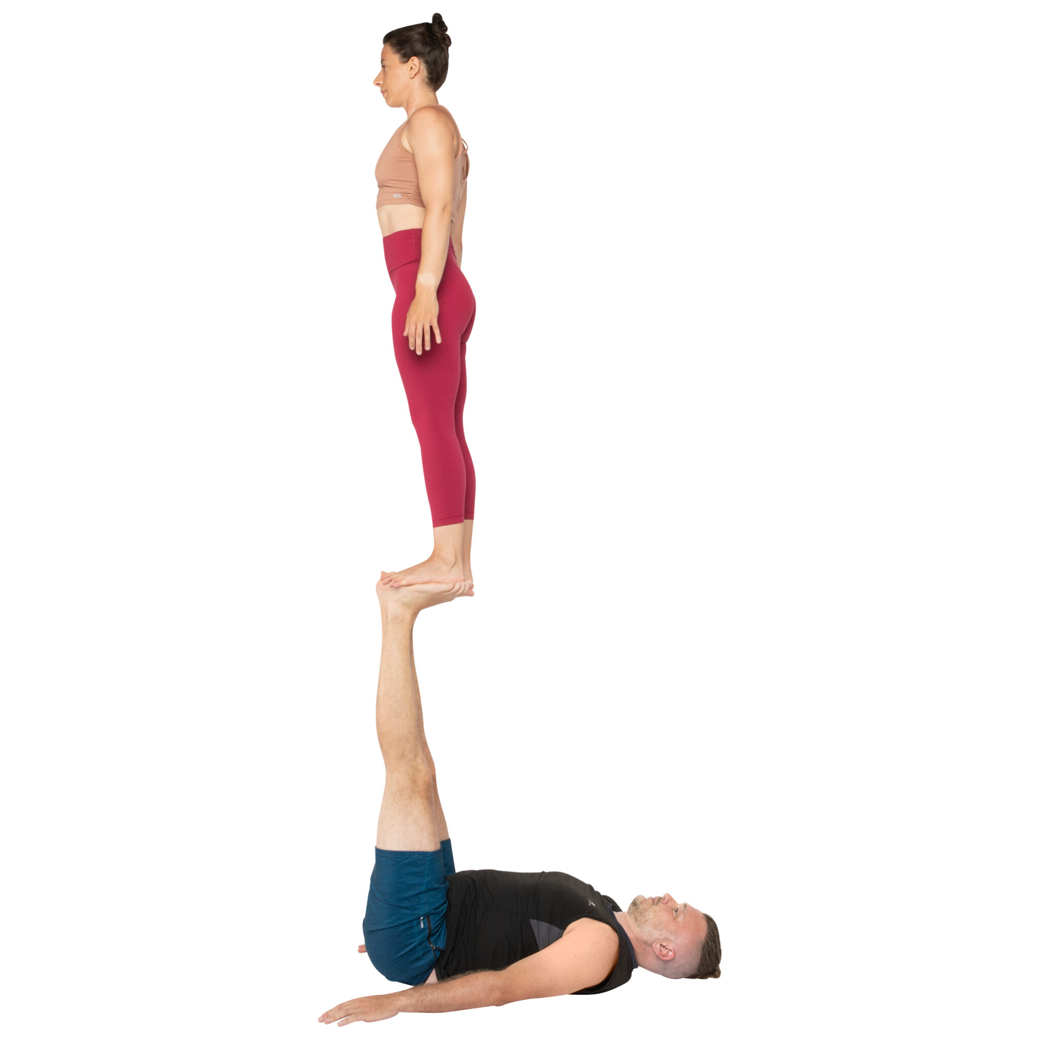 Acroyoga Pose: Reverse Foot to Foot - L-Basing