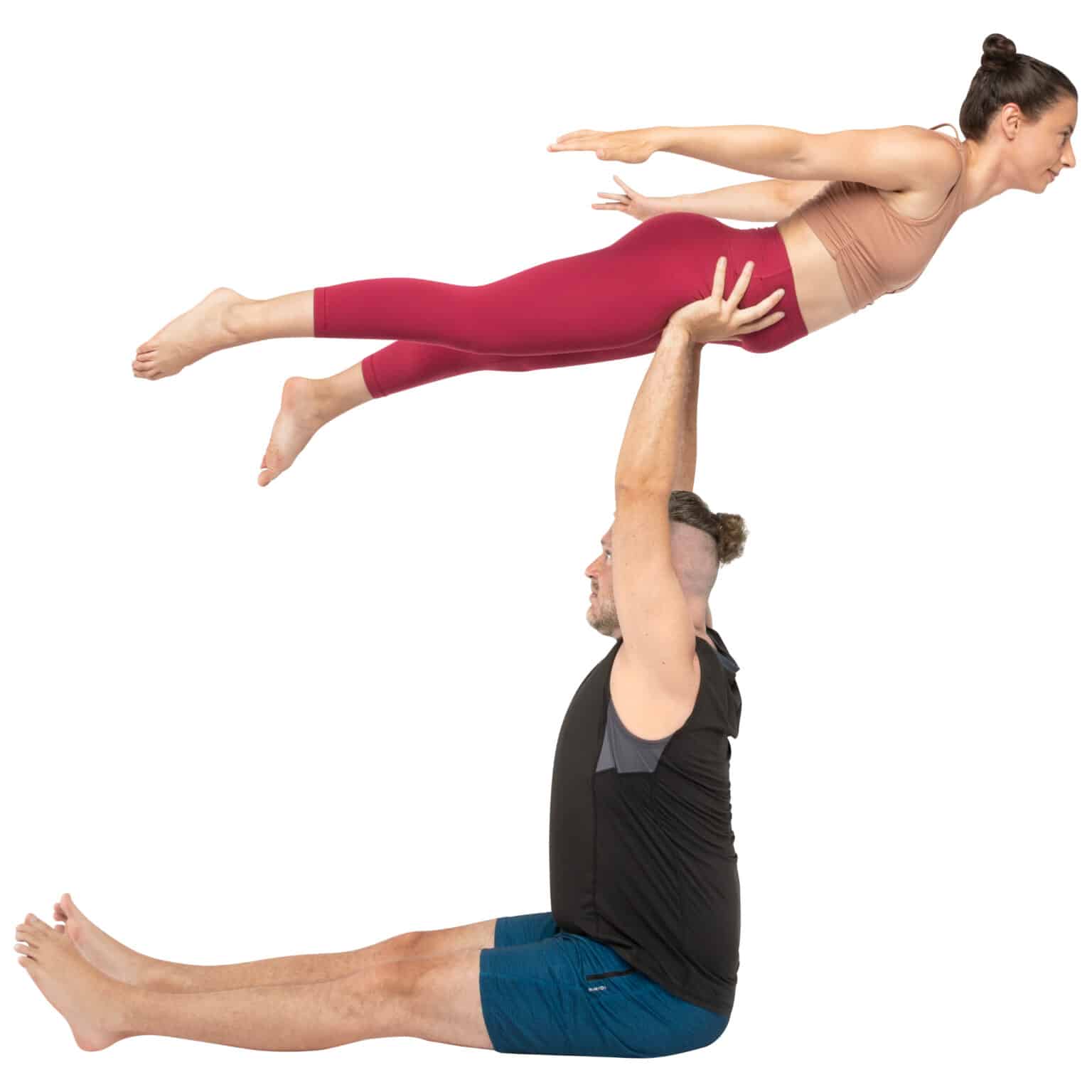 Acroyoga Pose: Front Bird Flieger - L-Basing